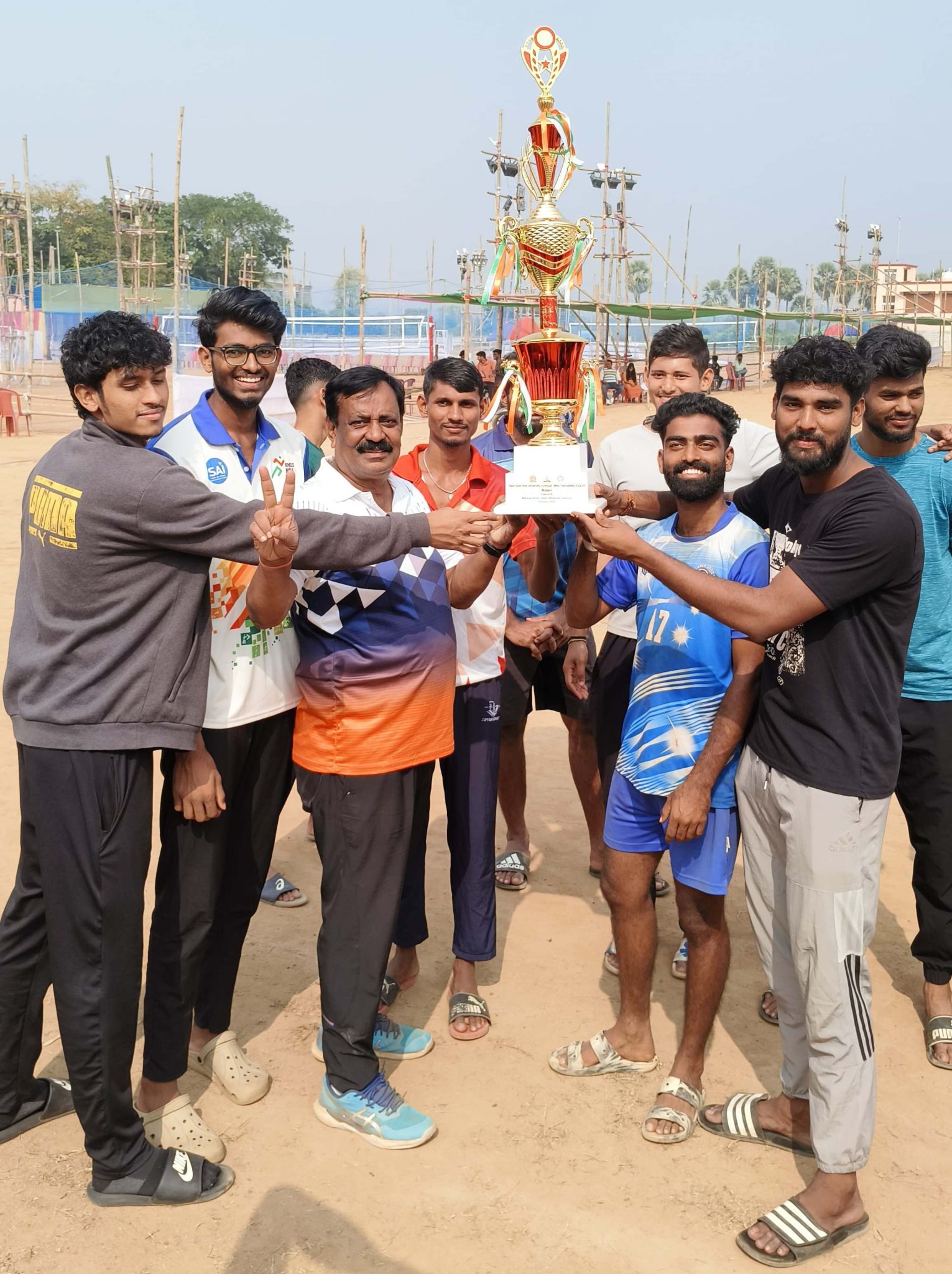 KIIT Volleyball Men Team emerge Champions in the East Zone Inter University Volleyball (M ...