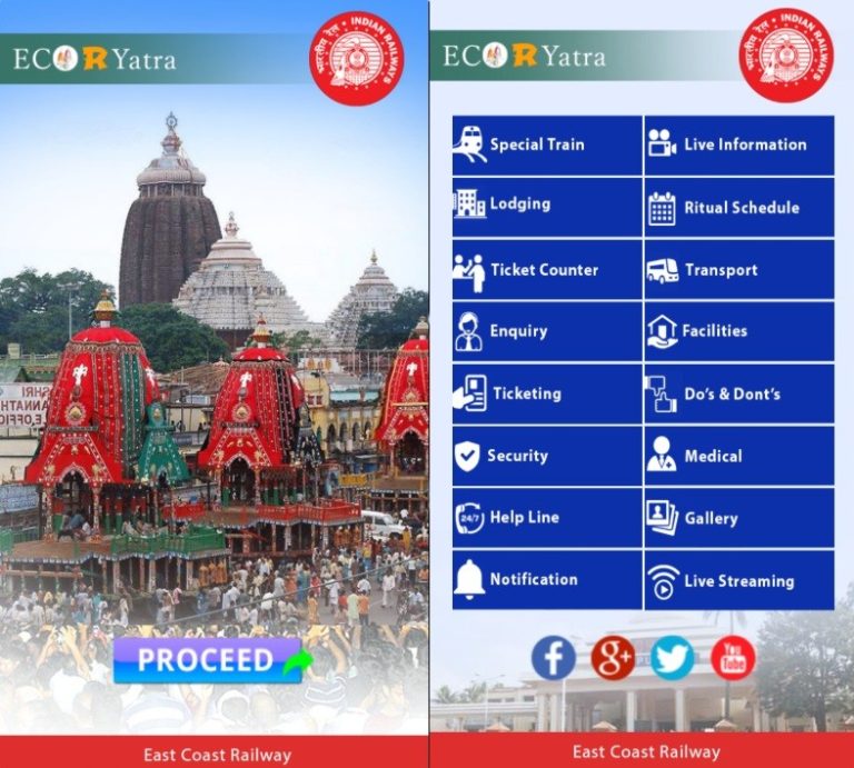 East Coast Railway Launches ‘ECoR Yatra’ App for Rath Yatra 2025 ...
